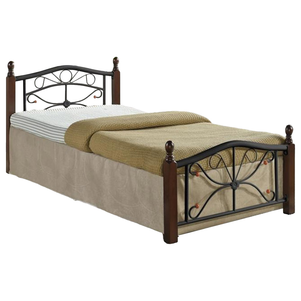 Megastar - Metal Frame Single Bed - Brown Megastar - Metal Frame Single Bed - Brown