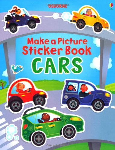 Buy Usborne Books - Make a Picture Sticker Book Cars in UAE | Mumzworld