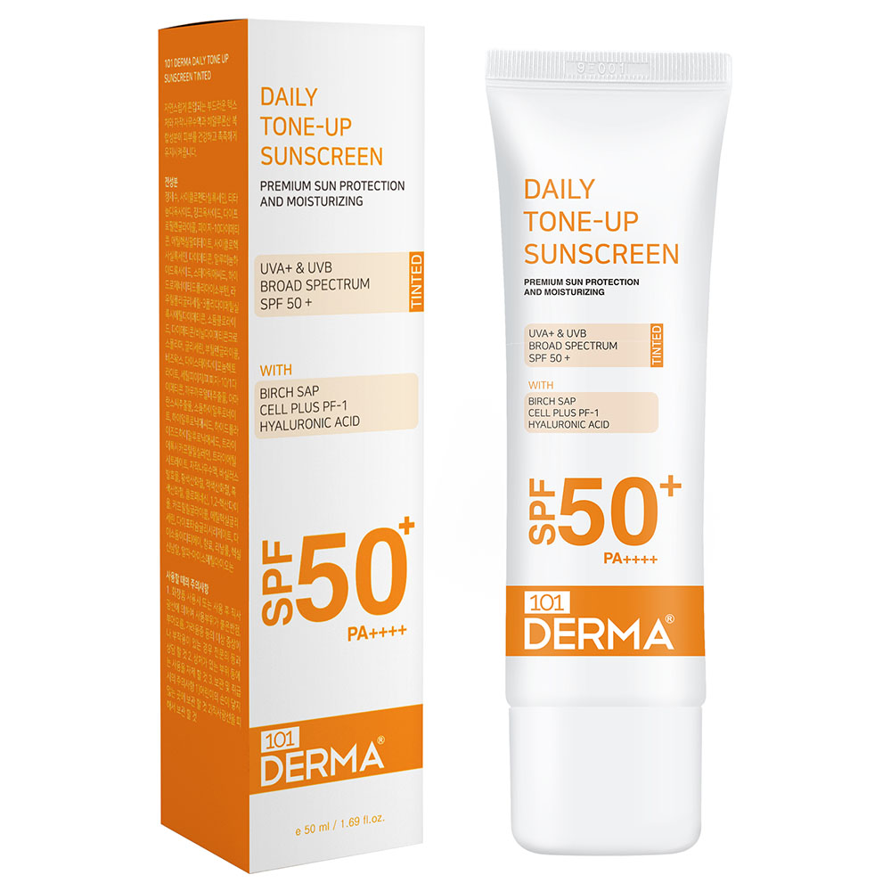 Buy 101 Derma - Daily Tone Up Sunscreen - Tinted - 50ml in UAE | Mumzworld