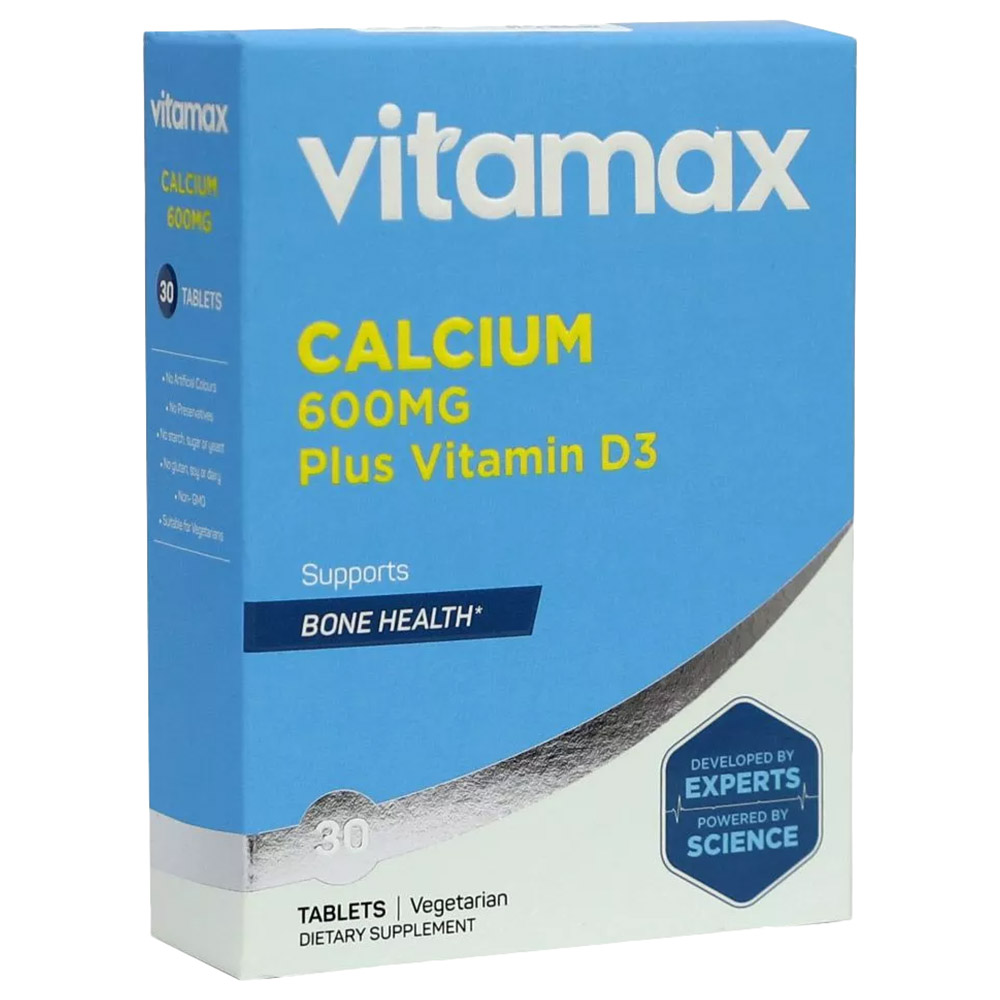 Buy Vitamax - 400IU Calcium & Vitamin D3 Tablets 600mg - 30's in UAE ...