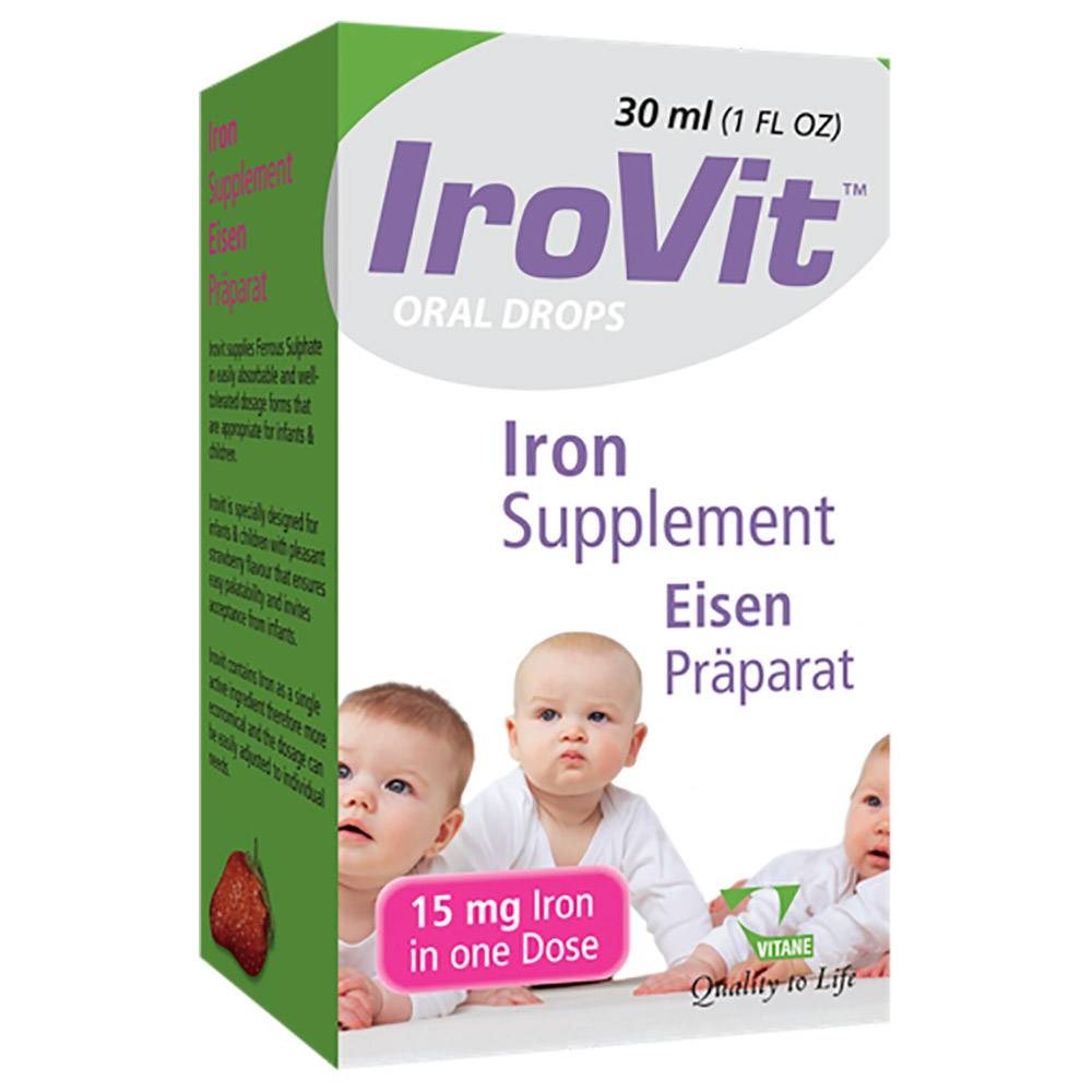 Vitane Irovit Drops Iron Supplements 30ml Buy At Best Price From Mumzworld