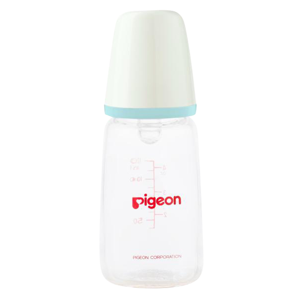 Buy Pigeon - Glass Feeding Bottle K-4 - 120ml - Blue in KSA | Mumzworld