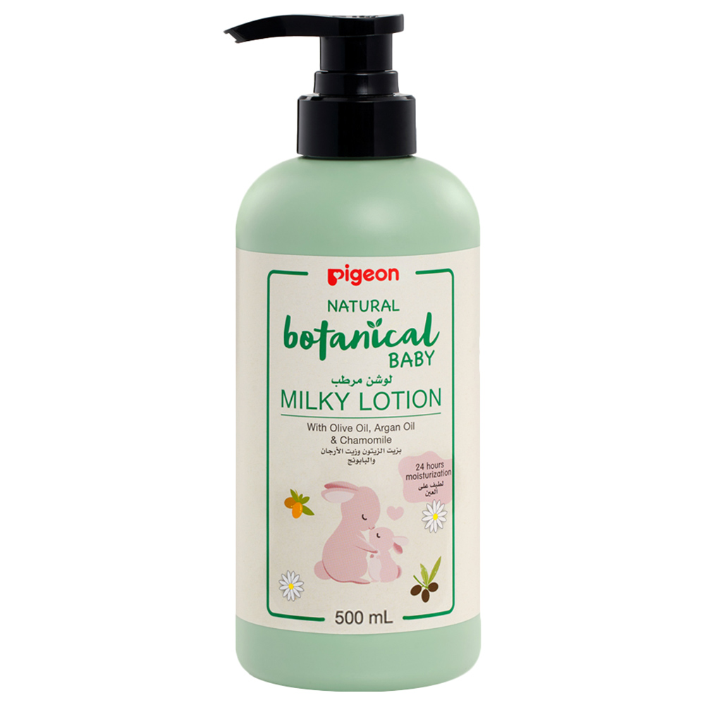Buy Pigeon - Natural Botanical Baby Milky Lotion 500ml in UAE | Mumzworld