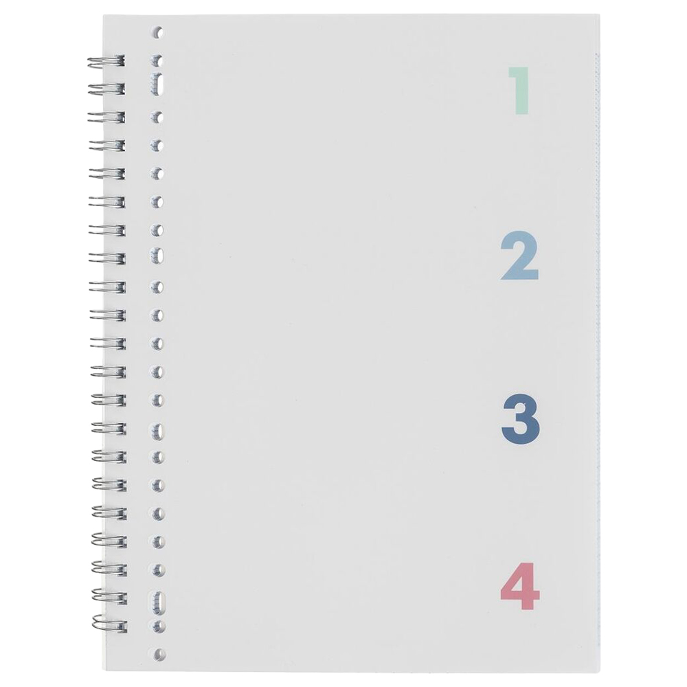 Buy Hema - 4-in-1 Lecture Notebook A4 Ruled - White in UAE | Mumzworld