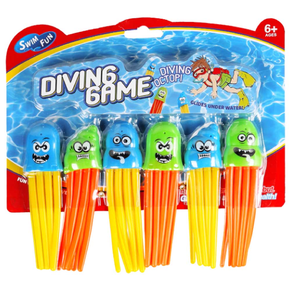 Buy Mondo - Diving Speedy Squid Toys - 6pcs in UAE | Mumzworld