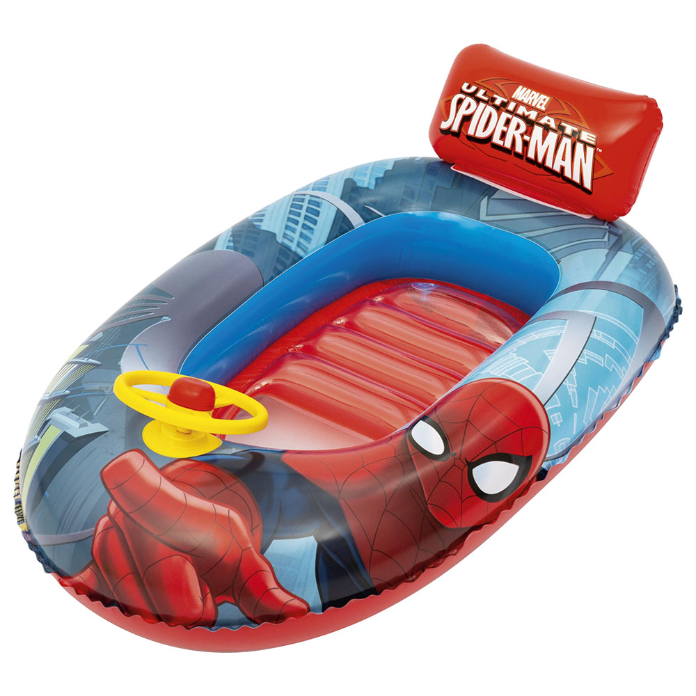 Bestway - Spiderman Beach Boat 112x71cm - Inflatable Pool Float