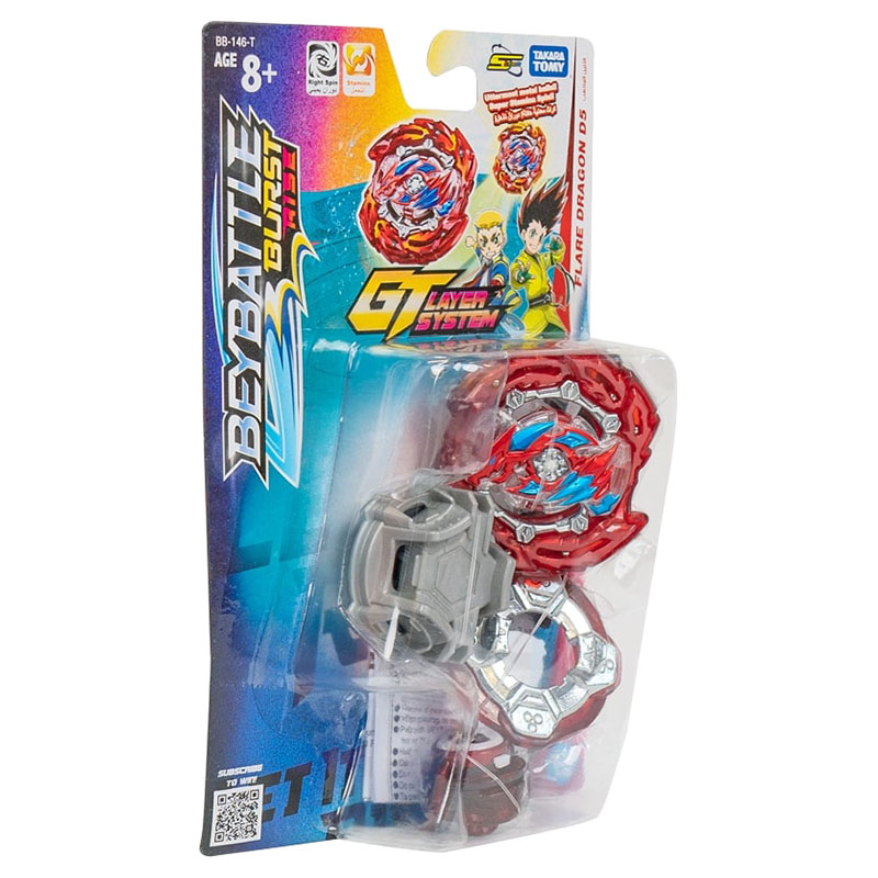 Buy Takara Tomy-Beyblade-Beybattle Burst-Flare Dragon D5 in UAE | Mumzworld
