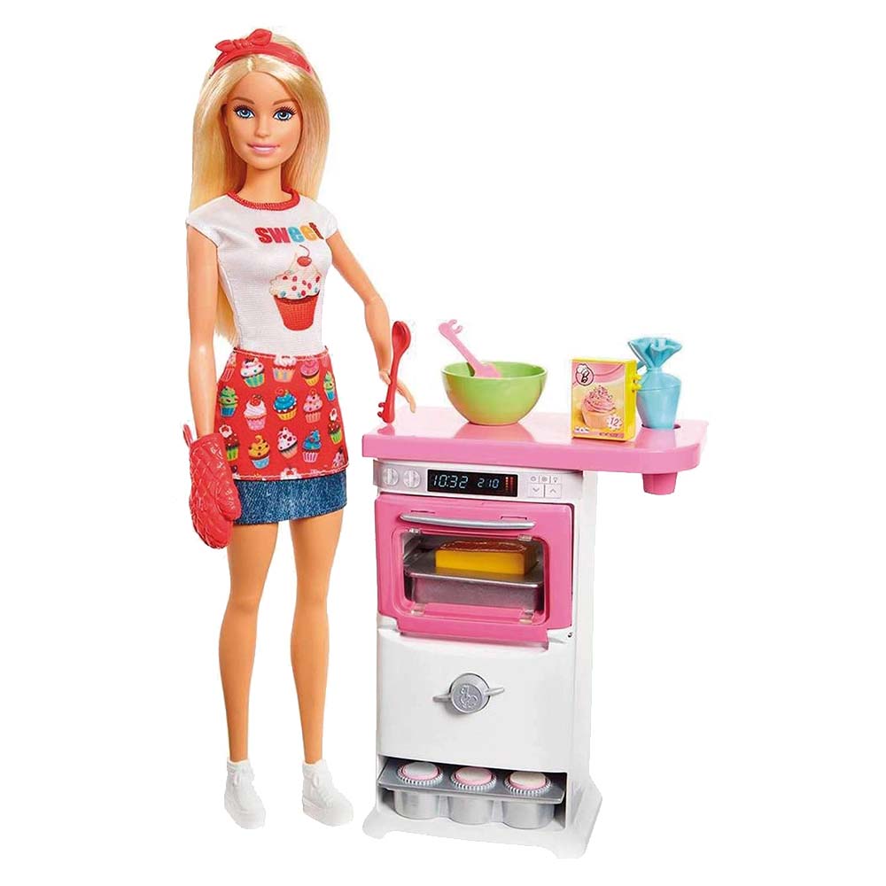 Buy Barbie - Bakery Chef Doll & Playset in KSA | Mumzworld