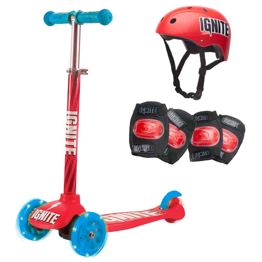 Buy Mondo - Ignite Glide 3-Wheeler Scooter Combo Pack - Red in UAE ...