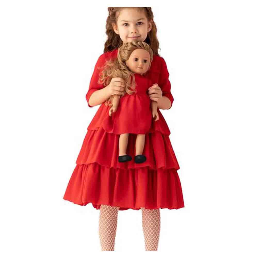 Hayati Girl - Party Chic Dress - Red