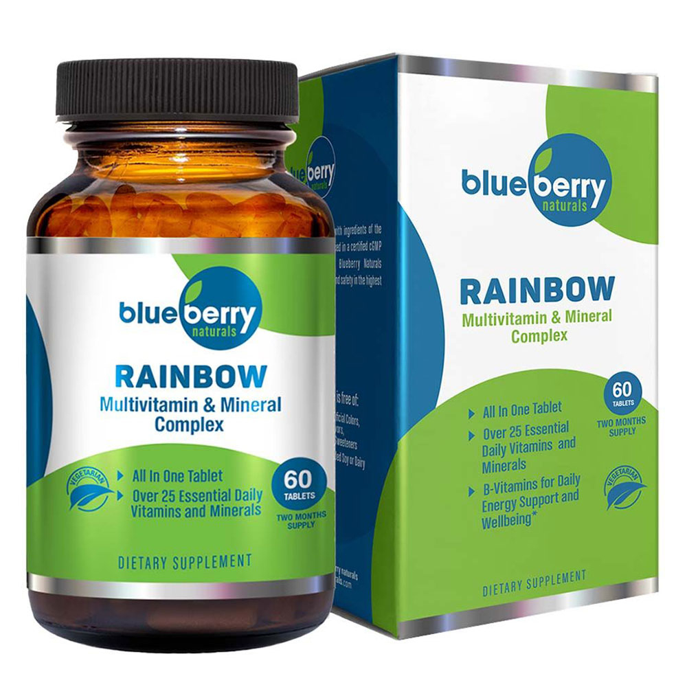 Buy Blueberry Naturals Rainbow Multivitamin Tablets 60 s in UAE | Mumzworld