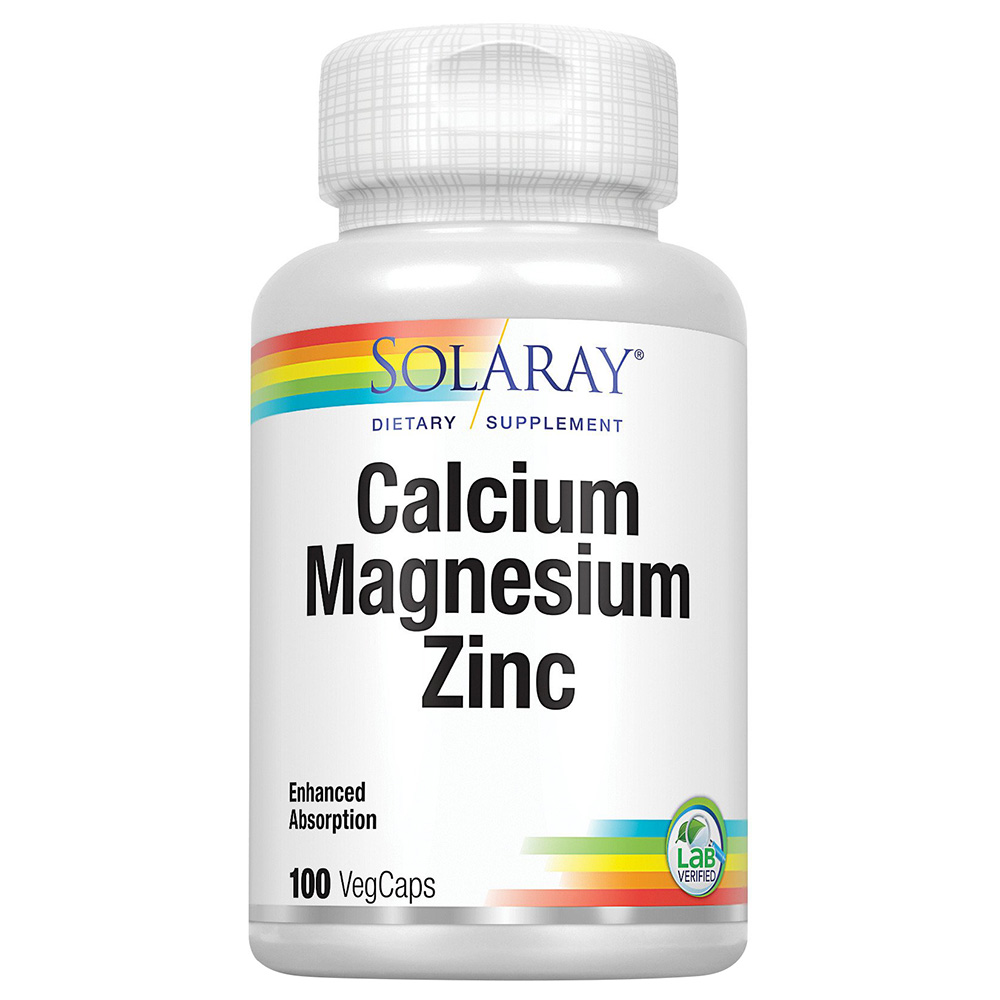 Buy Solaray Calcium Magnesium Zinc, 100 Vegetable Capsules in UAE ...
