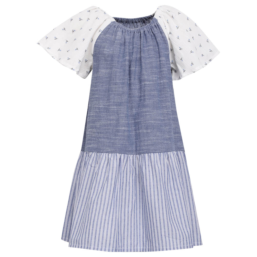 Buy A Little Fable - Ocean Colorblock Dress in UAE | Mumzworld