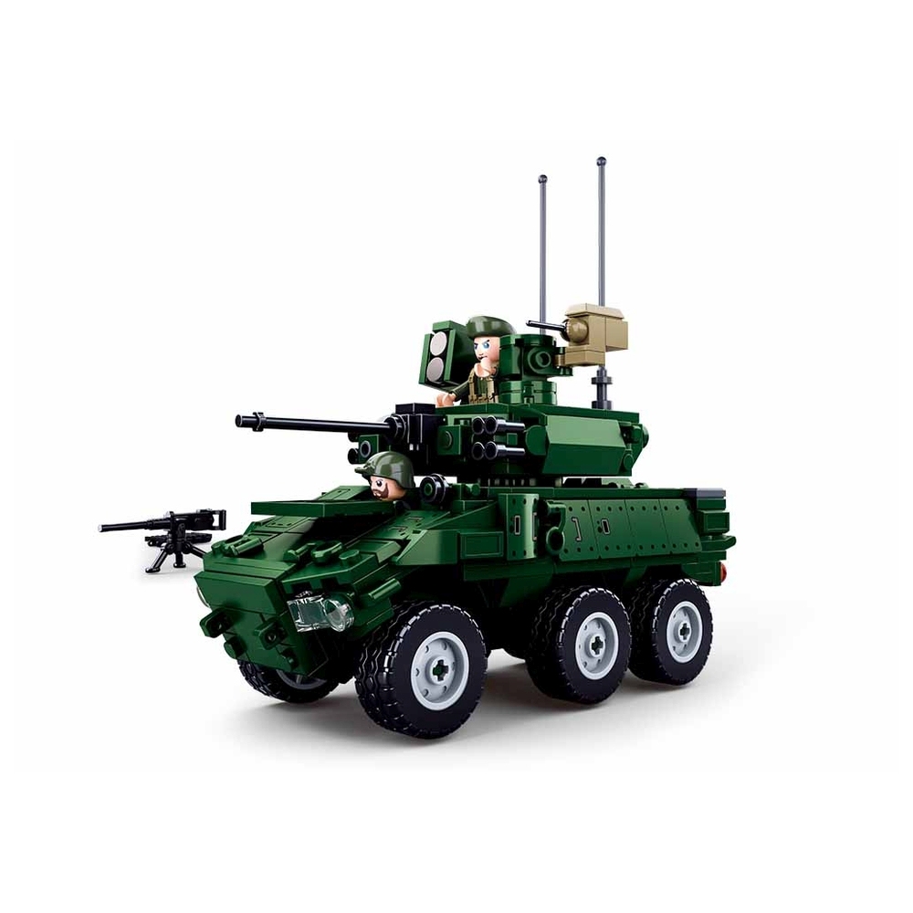 Buy Sluban - EBRC 6x6 Wheeled Infantry Tank Building Set in KSA | Mumzworld