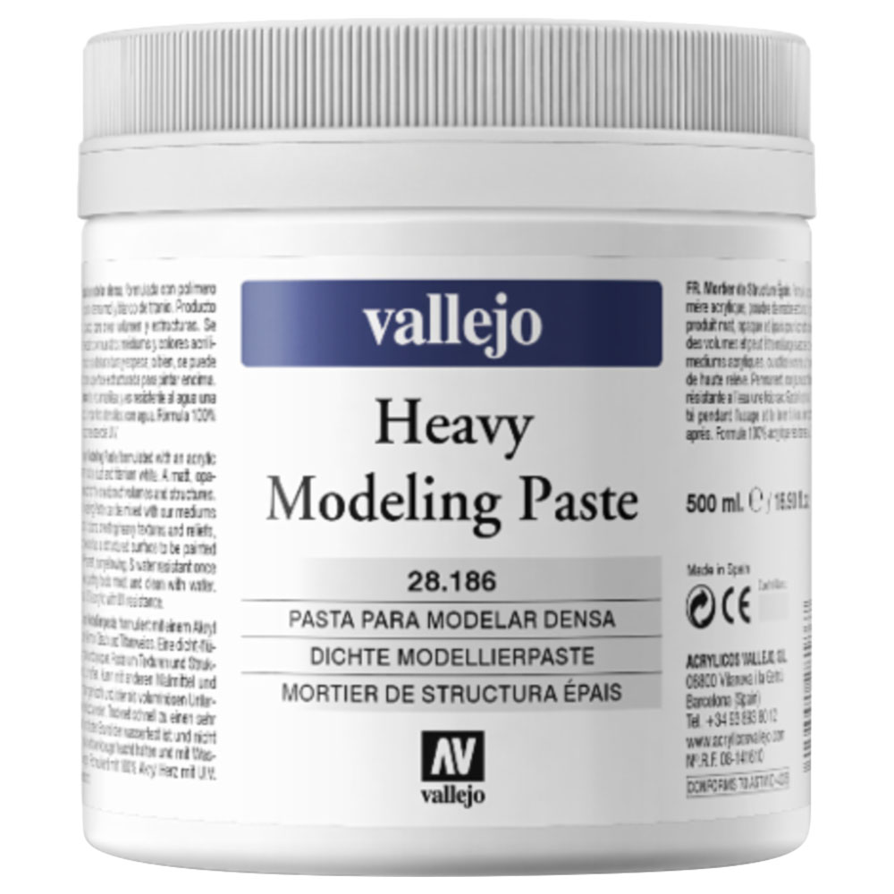 Vallejo - Heavy Modelling Paste 186 - 500ml