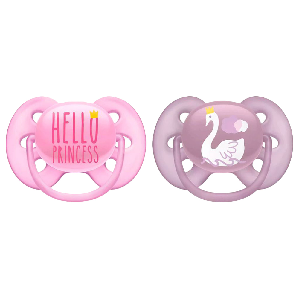 Buy Philips Avent - Ultra Soft Soother 6-18M - Pack of 2 - Pink in UAE ...