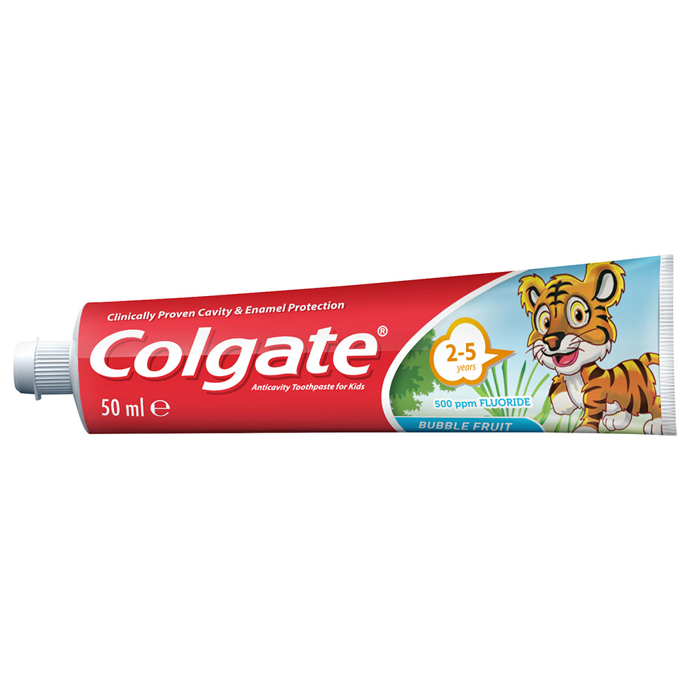 Buy Colgate - Kids Bubble Fruit Gel Toothpaste 50ml in UAE | Mumzworld