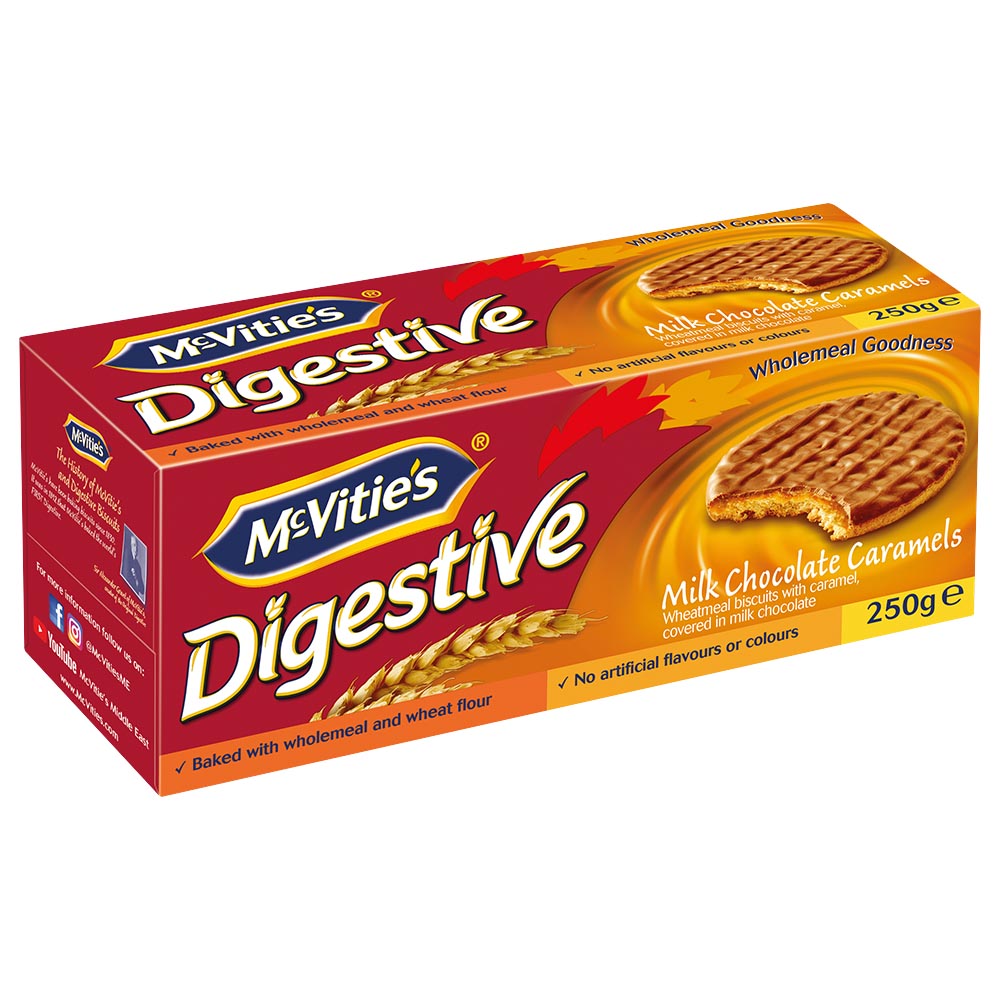 Buy Mcvities - Chocolate Caramel Digestive Biscuits 250g in UAE | Mumzworld