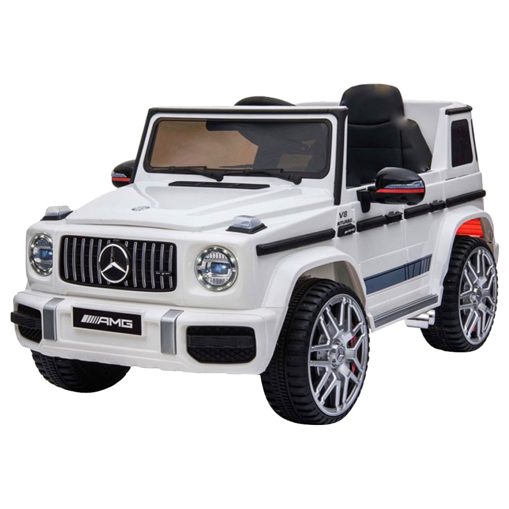 Buy Mercedes - 12V Mercedes G63 Ride On Jeep - White in UAE | Mumzworld