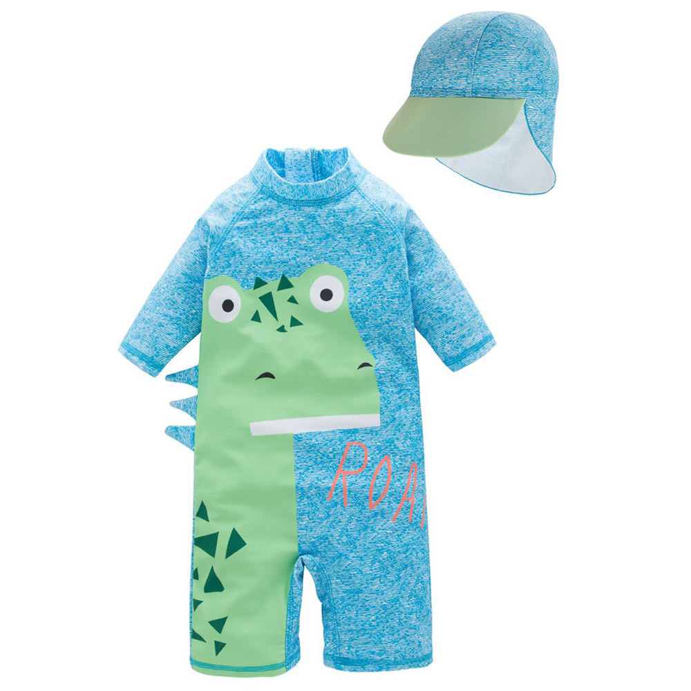 Super Cute - Blue Roar Themed 1-pc Wetsuit + Swimcap | Buy at Best ...