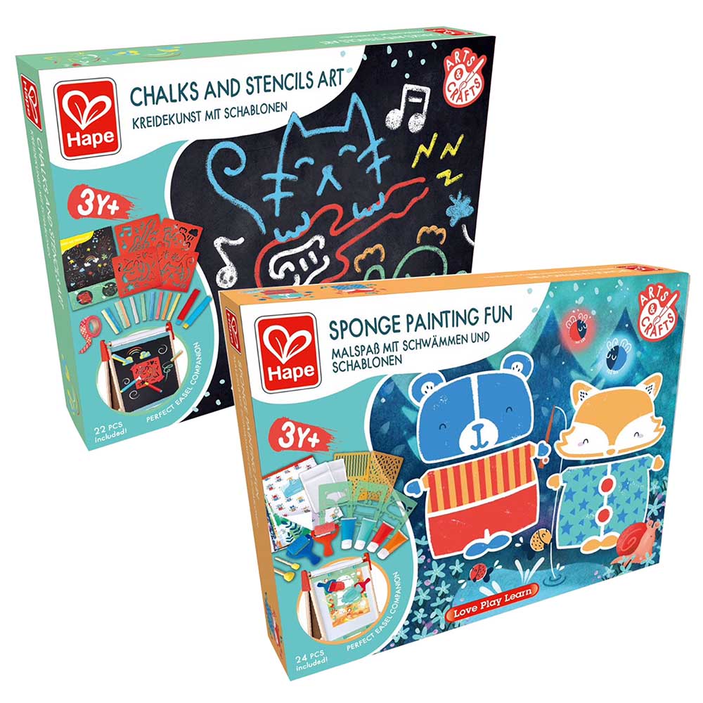 Buy Hape - Arts and Craft Draw & Paint Activity Kit - 2 Sets in UAE ...