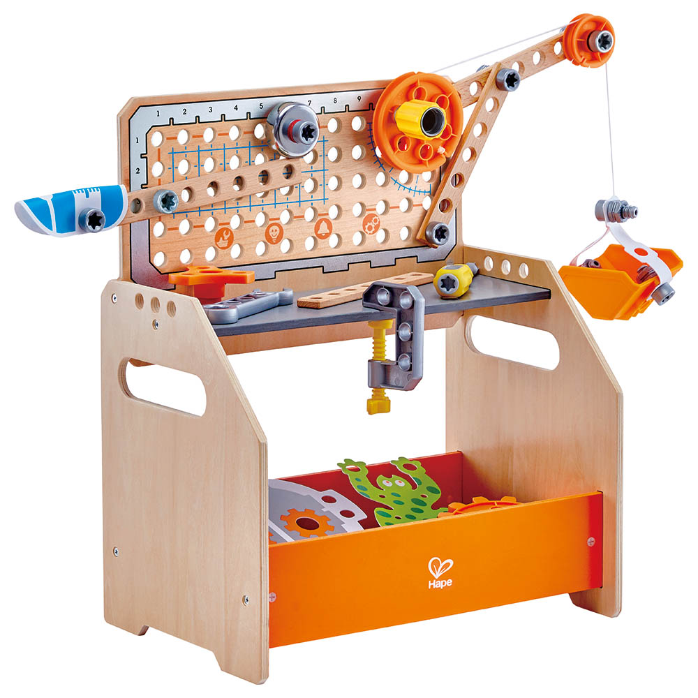 Buy Hape - Junior Inventor Discovery Scientific Wooden Workbench - 58pc ...