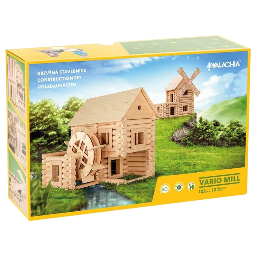 Buy Walachia - Vario Mill 122pcs Wooden Building Constructor Set in KSA ...