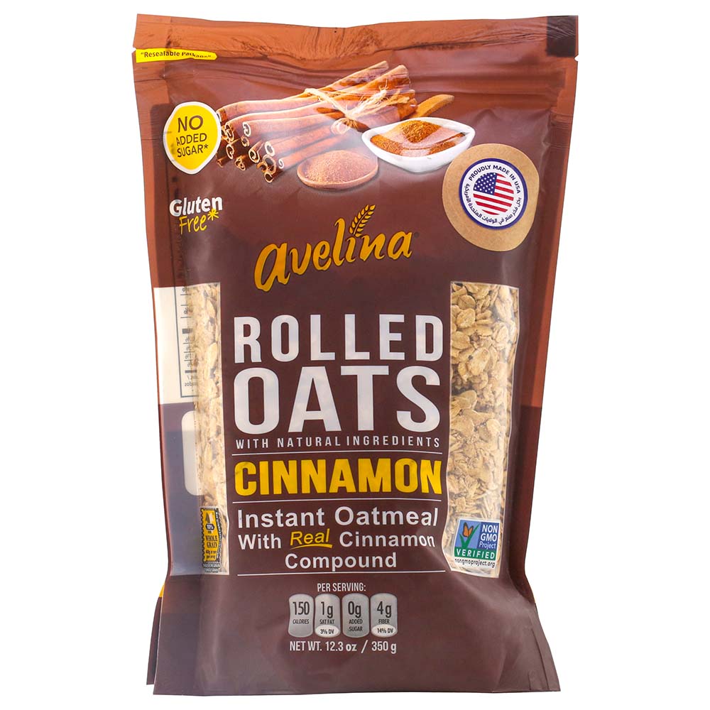 Buy Avelina - Instant Rolled Oats With Cinnamon in Oman | Mumzworld