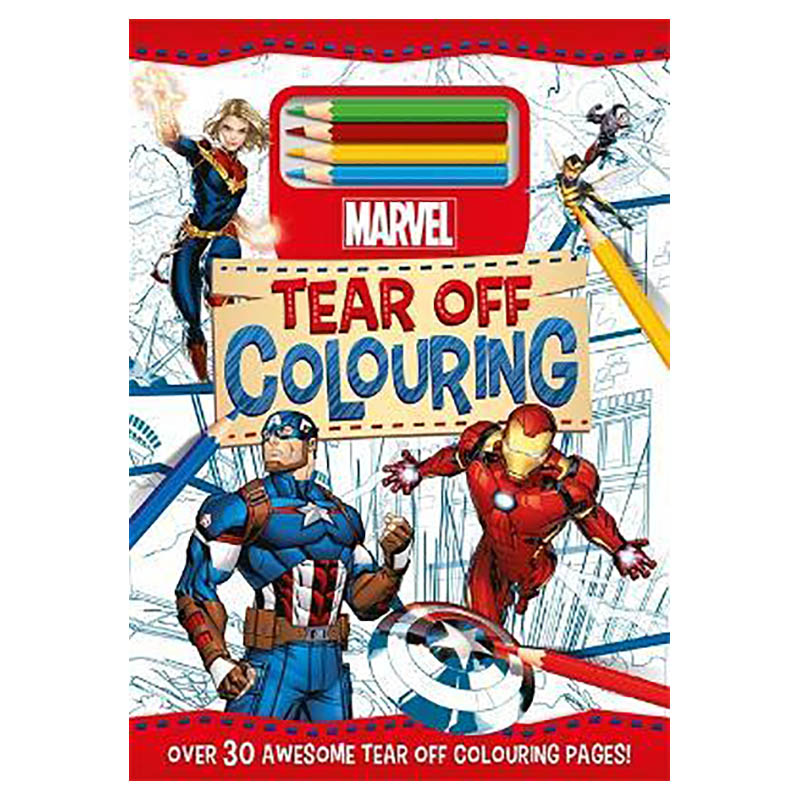Buy Marvel: Tear Off Colouring in UAE | Mumzworld