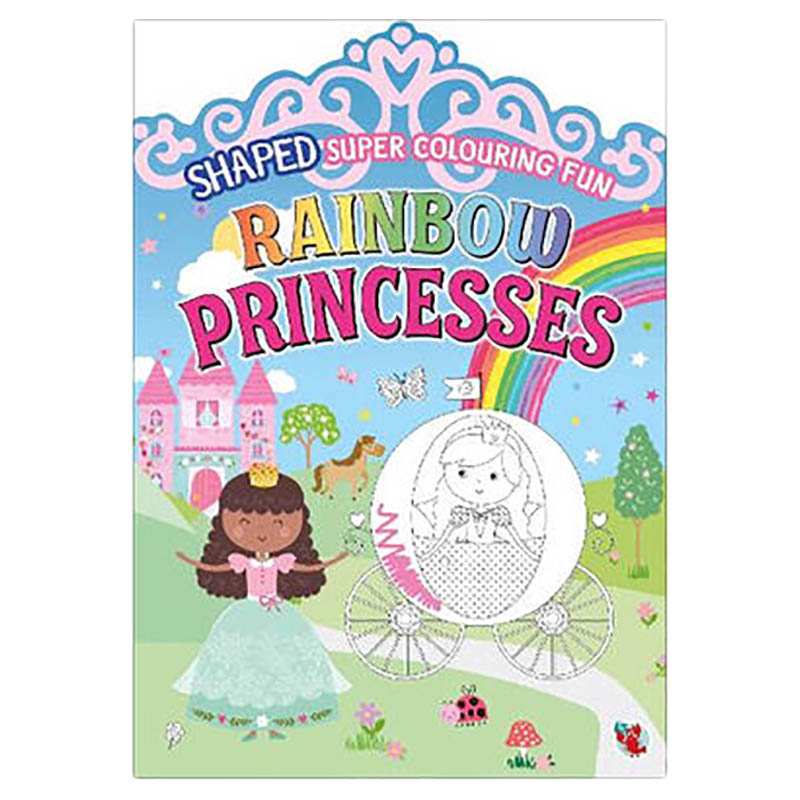 Buy Shaped Super Colouring Fun: Rainbow Princesses in KSA | Mumzworld