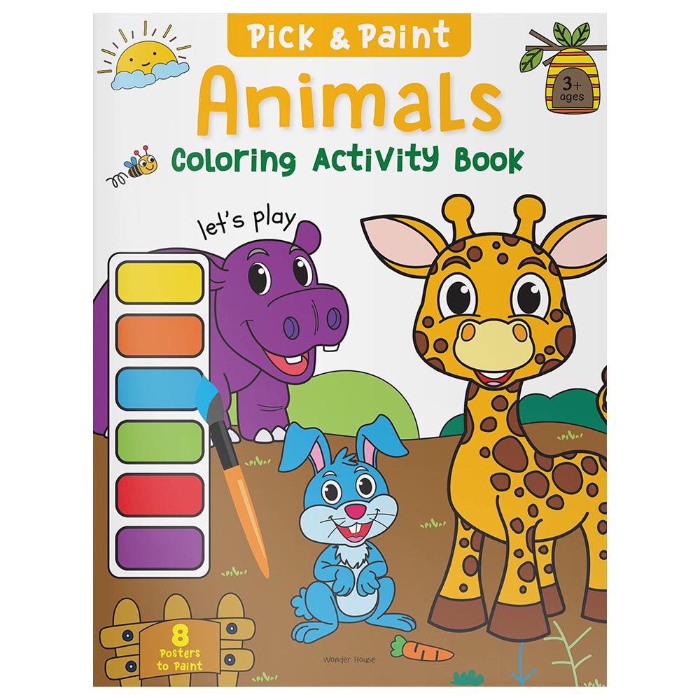 Buy Pick & Paint Coloring Activity: Animals Online | Mumzworld