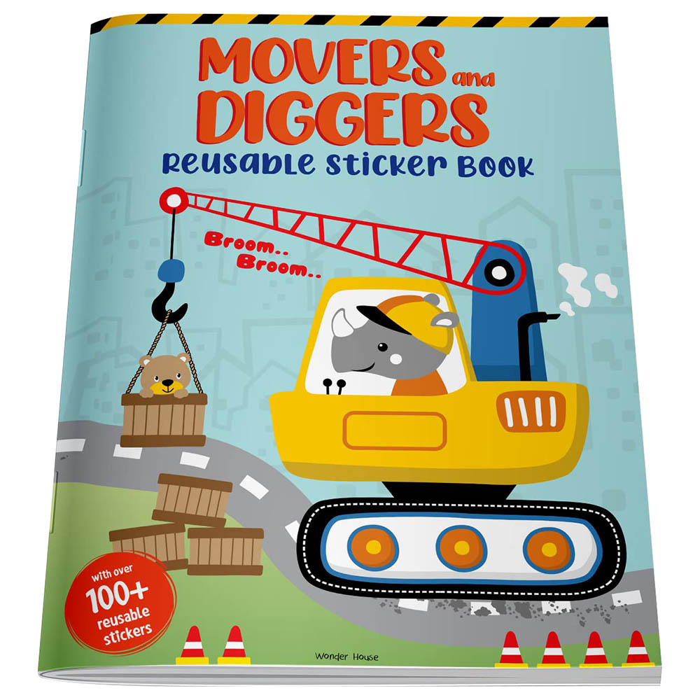 Buy Movers & Diggers Reusable Sticker Book in UAE | Mumzworld