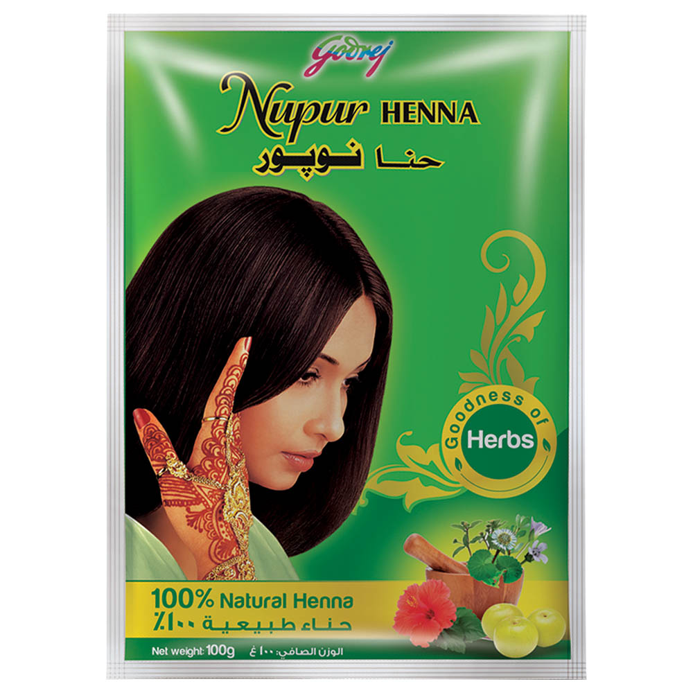 Buy Godrej - Nupur Henna, Natural Henna With Herbs 100g in UAE | Mumzworld