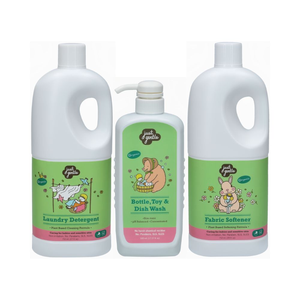Buy Just Gentle - The 3 Musketeers Laundry Baby Detergent And Toys Wash ...