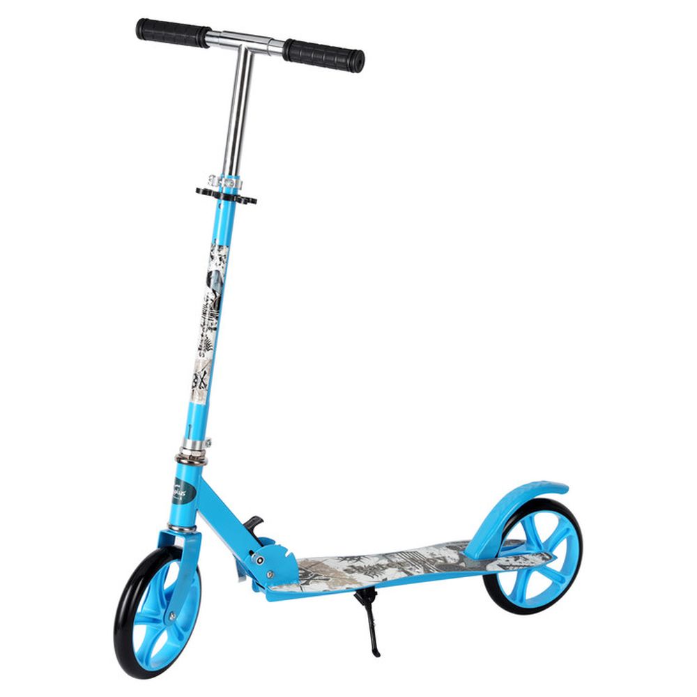 Baby Plus - Foldable Scooter W/ Big 2 Wheel - Blue