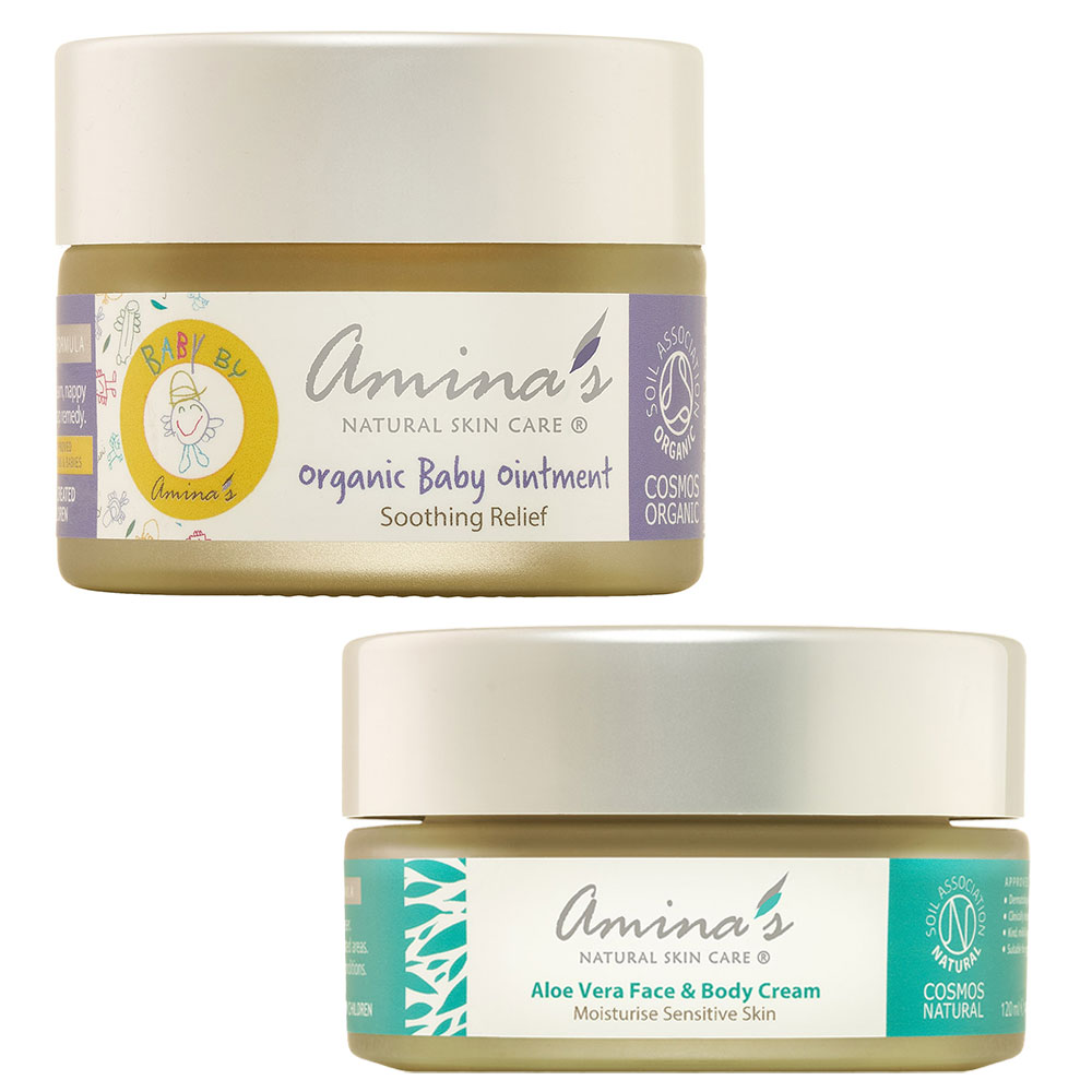 Buy Amina's Natural Skin Care - Organic Baby Balm 50ml + Natural Aloe ...