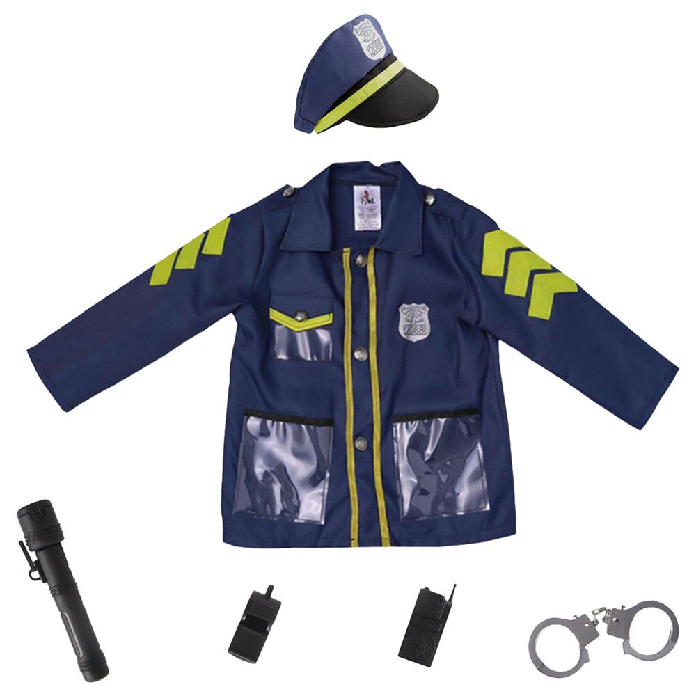 Buy Fitto - Policeman Role Play Costume Set - Blue in UAE | Mumzworld