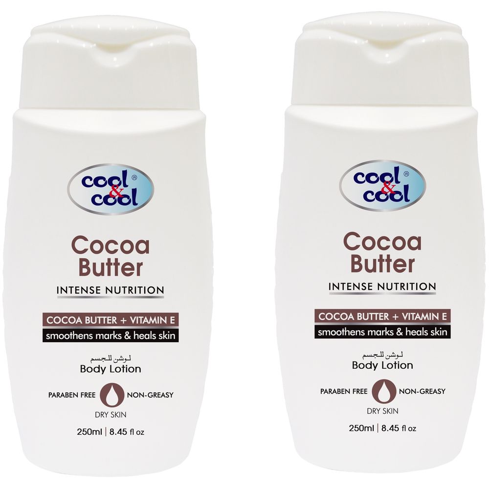 Buy Cool & Cool - Body Lotion Cocoa Butter 250ml Pack of 2 Online ...