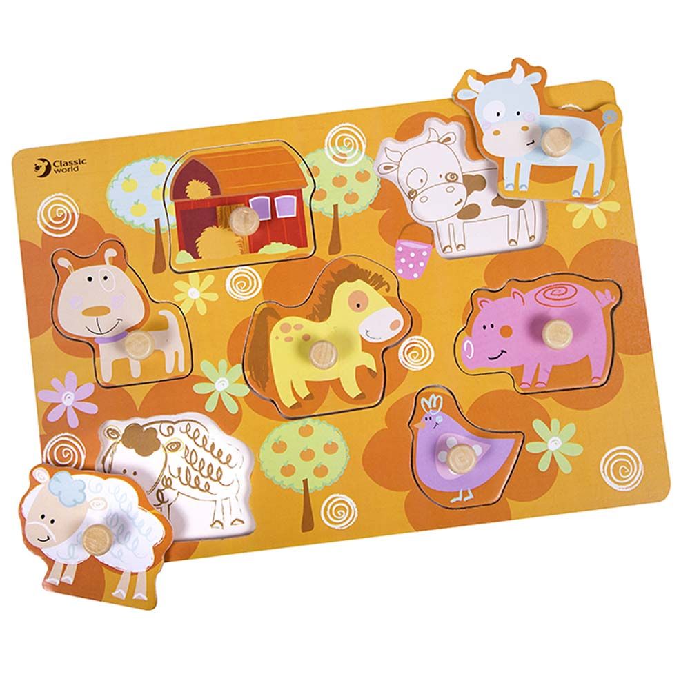 Buy Classic World - Farm Puzzle - 8 Pcs in UAE | Mumzworld