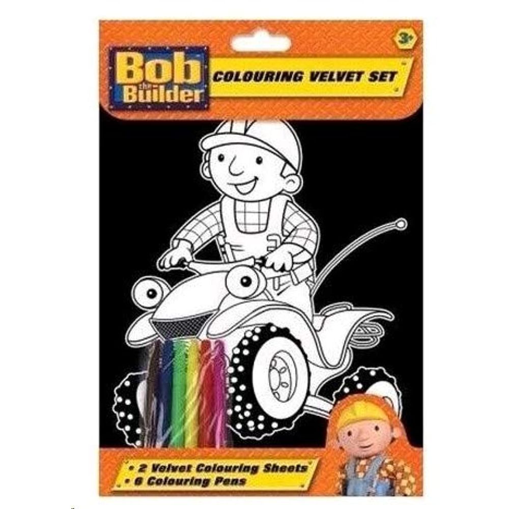 Buy Bob The Builder Colouring Velvet Set in UAE | Mumzworld