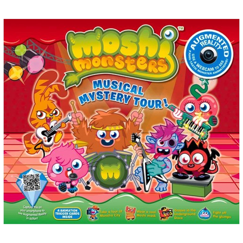 Buy Moshi Monsters Musical Mystery Tour: An Augmented Reality Book in KSA | Mumzworld
