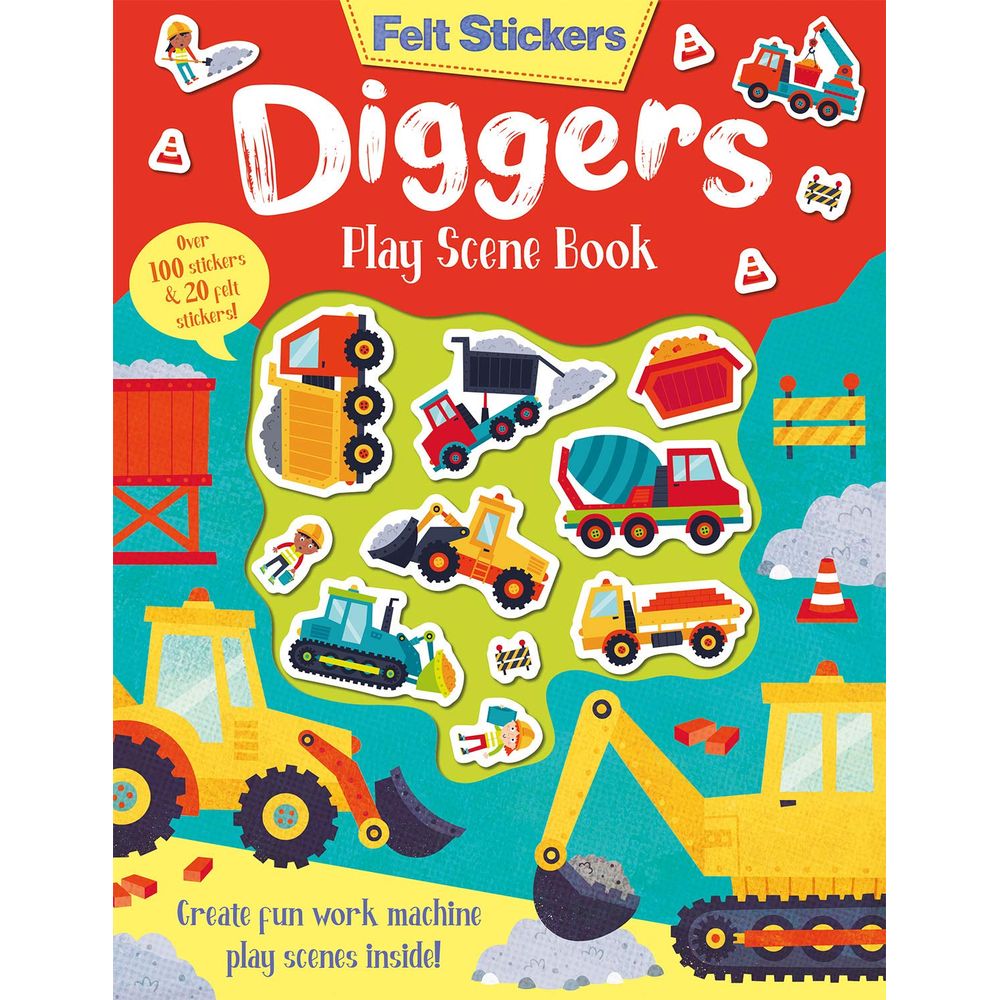 Buy Felt Stickers Diggers Play Scene Book in UAE | Mumzworld