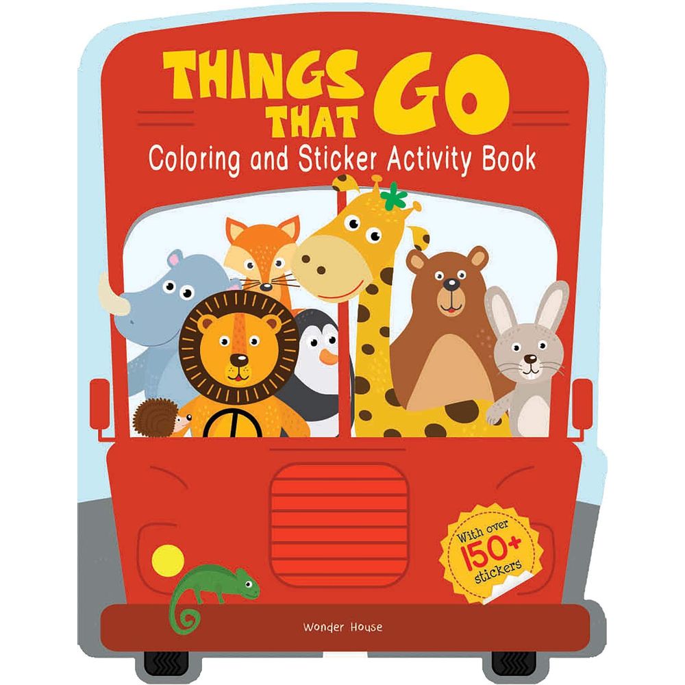 Buy Things That Go - Coloring And Sticker Activity Book: W/ 150 ...