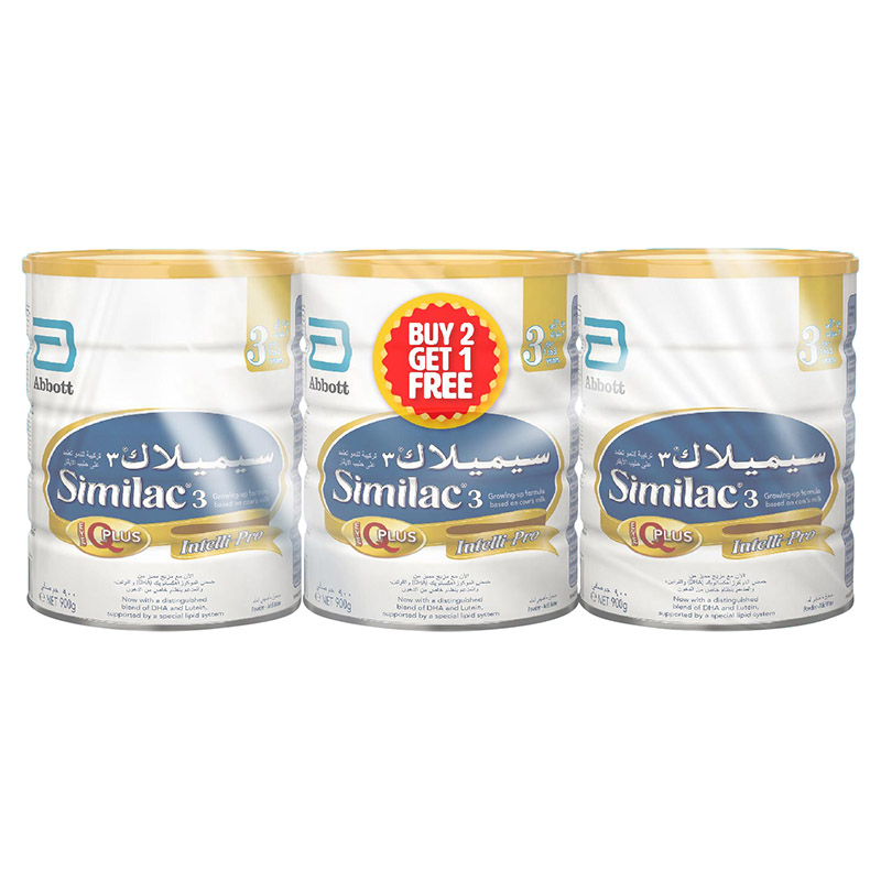 Buy Similac - 3 Gain Plus Intelli Pro 900g (Buy 2 Get 1 Free) in UAE ...