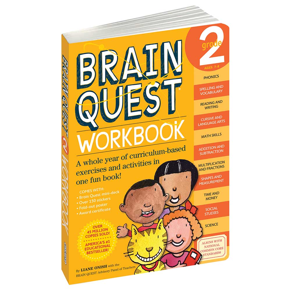 Buy Workman Publishing - Brain Quest Workbook: Grade 2 in UAE | Mumzworld