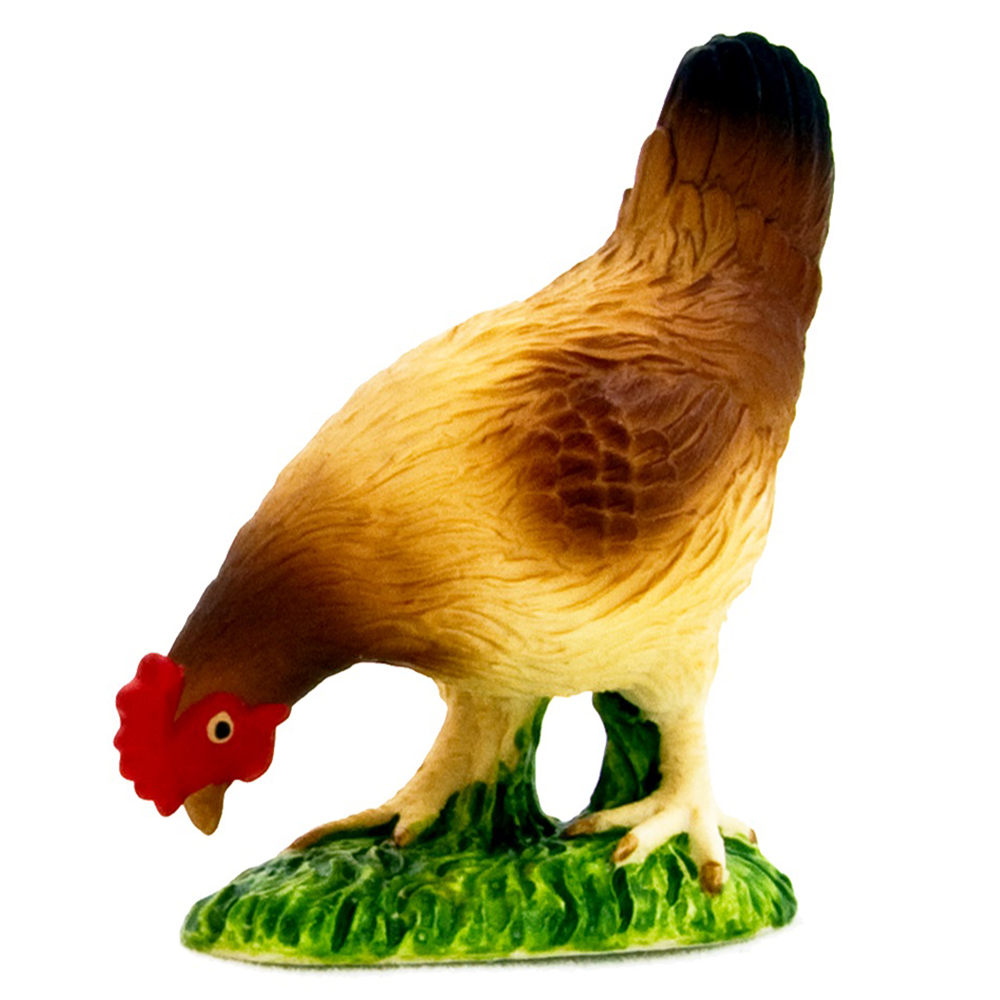 Buy Animal Planet - Mojo Hen Eating Toy Figure - Brown in UAE | Mumzworld