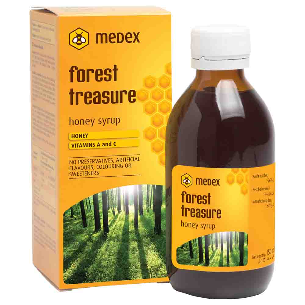 Buy Medex - Forest Treasure Honey Syrup - 150 ml in UAE | Mumzworld