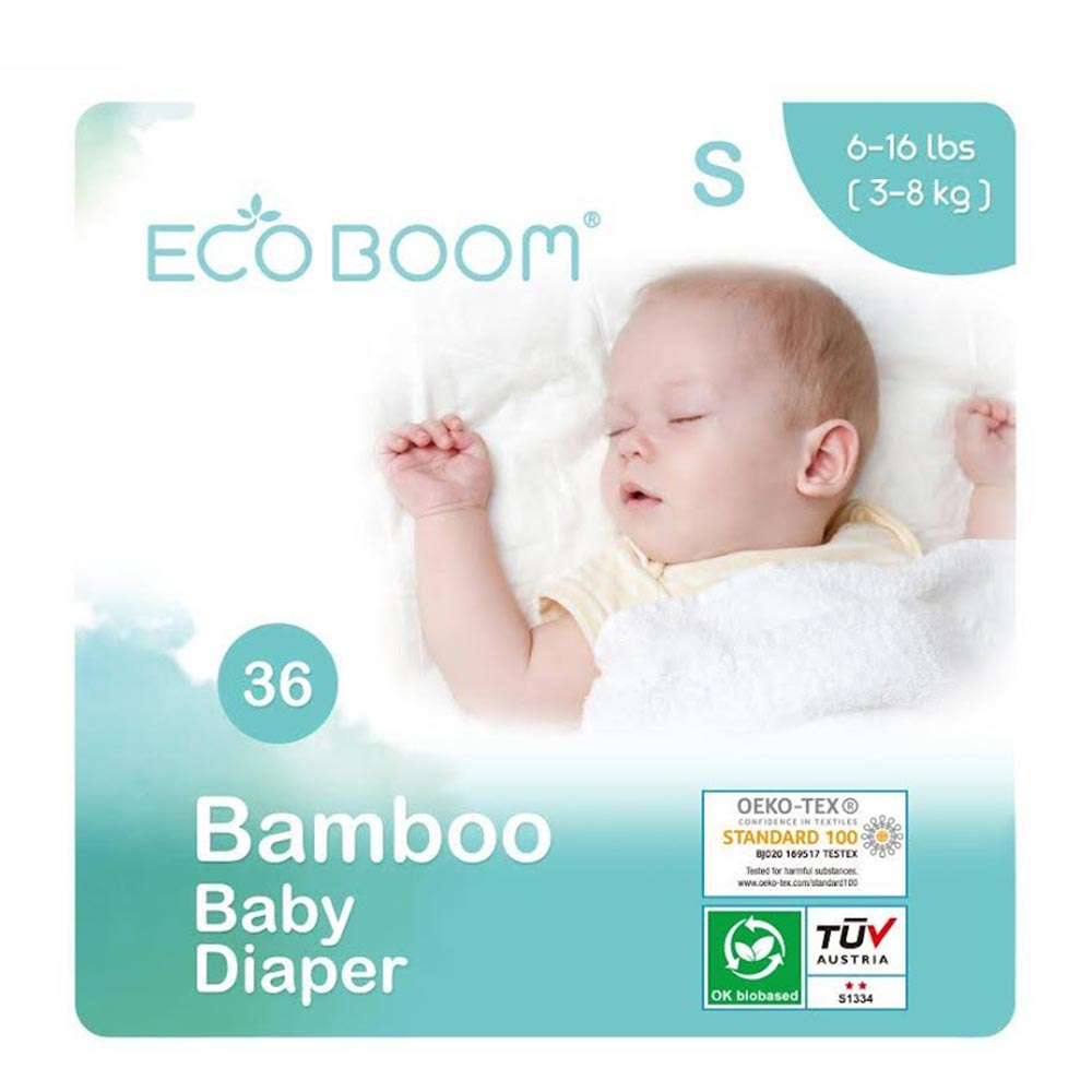 Buy Eco Boom - Premium Bamboo Diapers 3-8kg - 36Pcs in KSA | Mumzworld