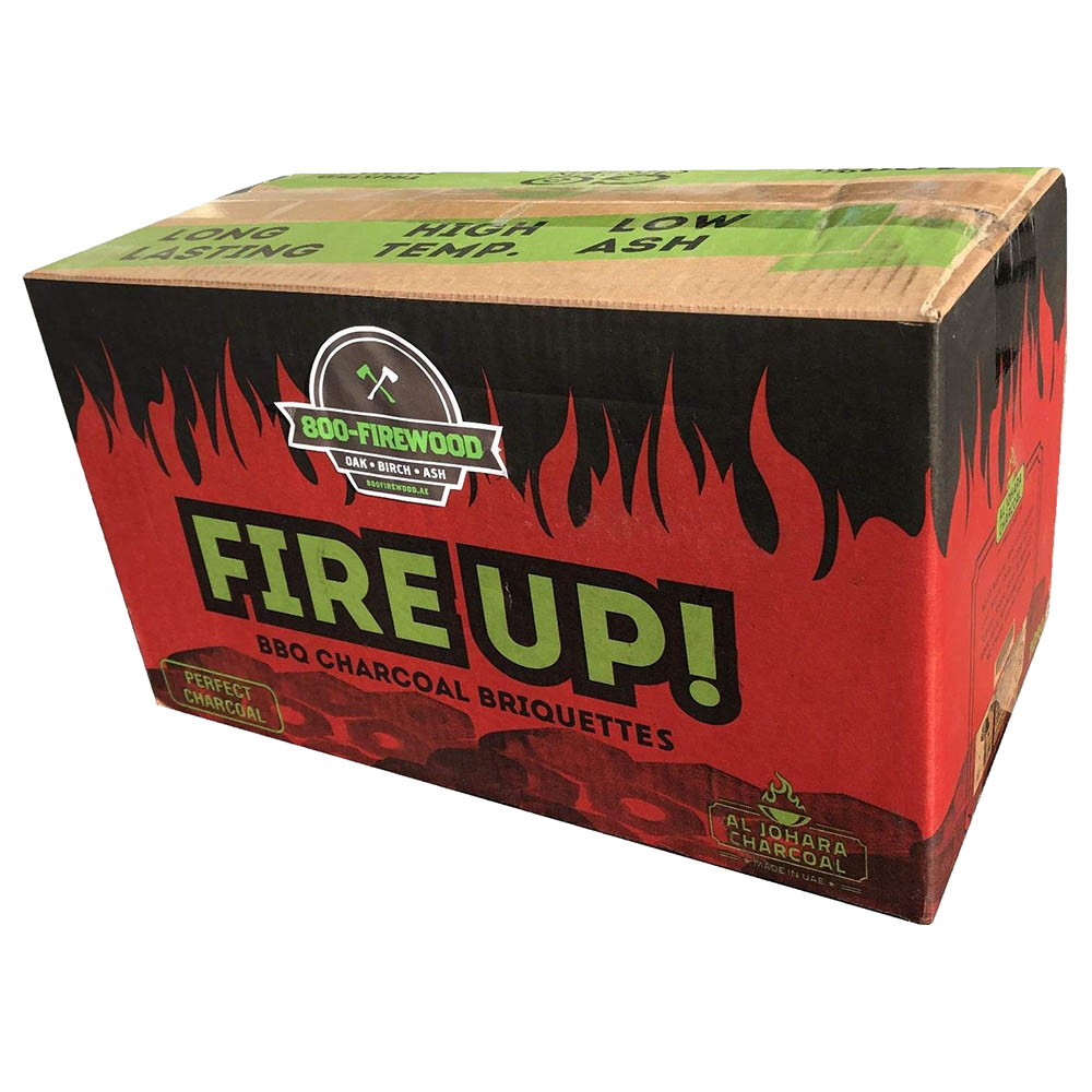 Buy 800 Firewood - Fired Up - BBQ Sawdust Charcoal - 10 kg in UAE ...