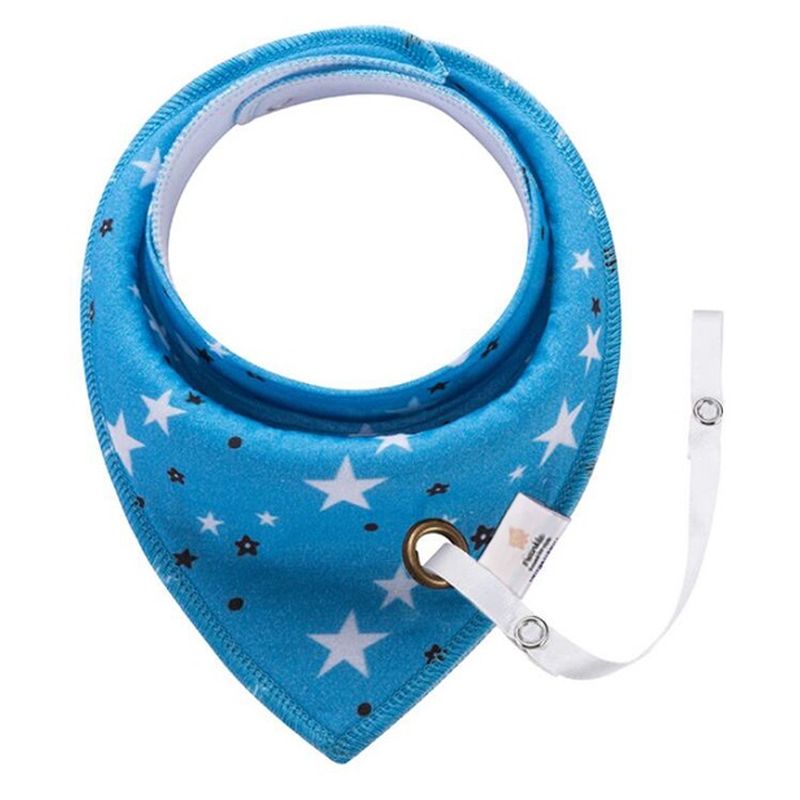 Buy Tiny Toes - Baby Bib Pacifier Pack - Blue Stars in UAE | Mumzworld